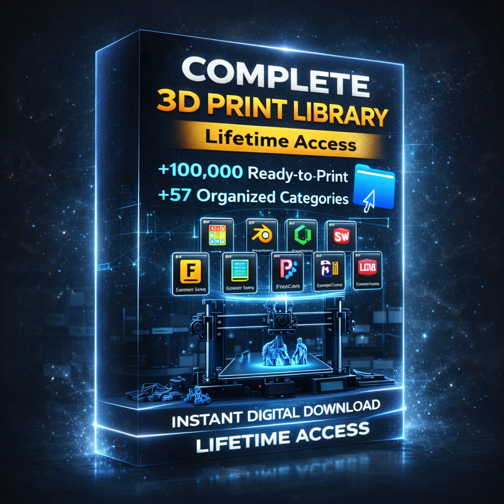 Complete 3D Print Library - Lifetime Access to 100,000+ Ready-to-Print ...