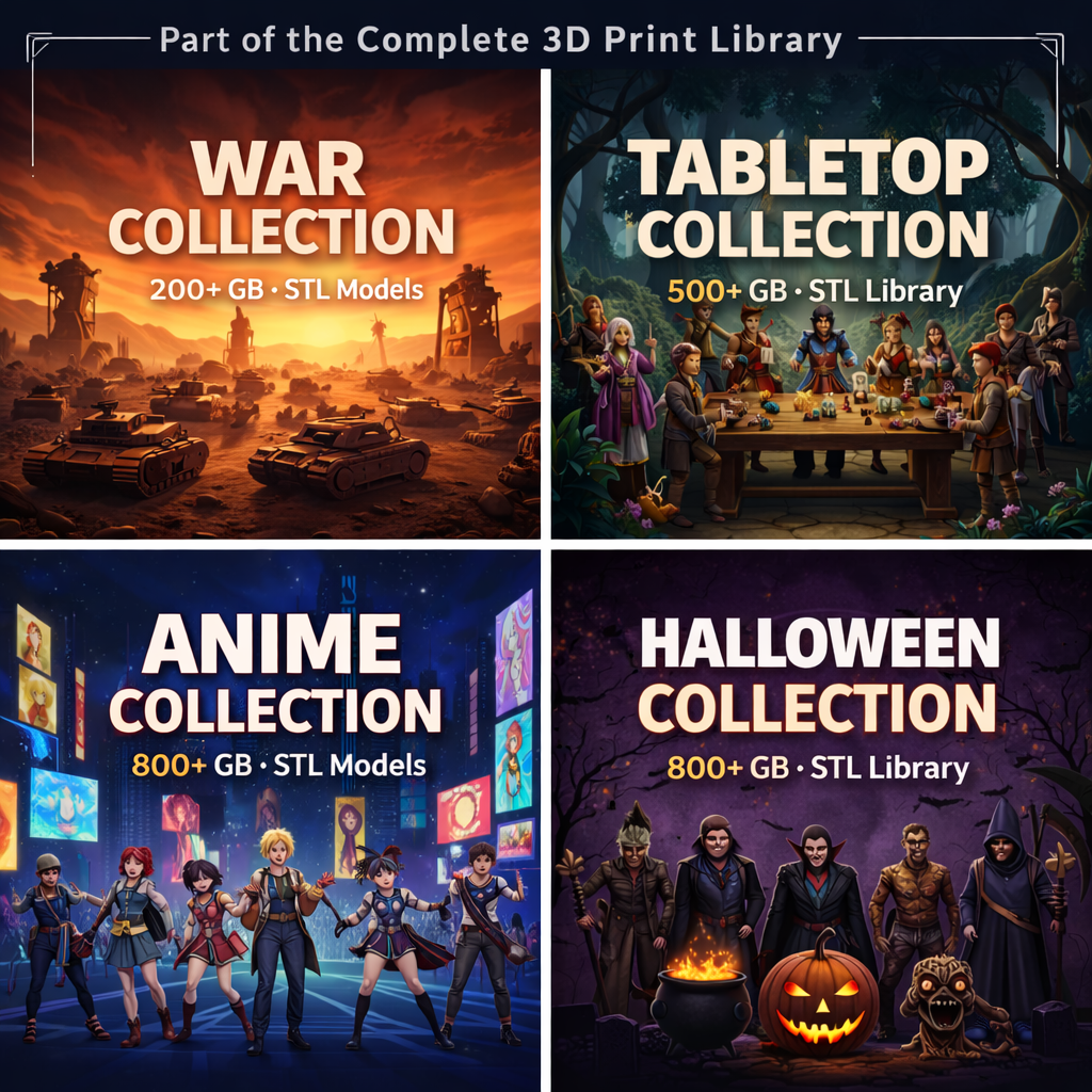 Complete 3D Print Library - Lifetime Access to 100,000+ Ready-to-Print ...